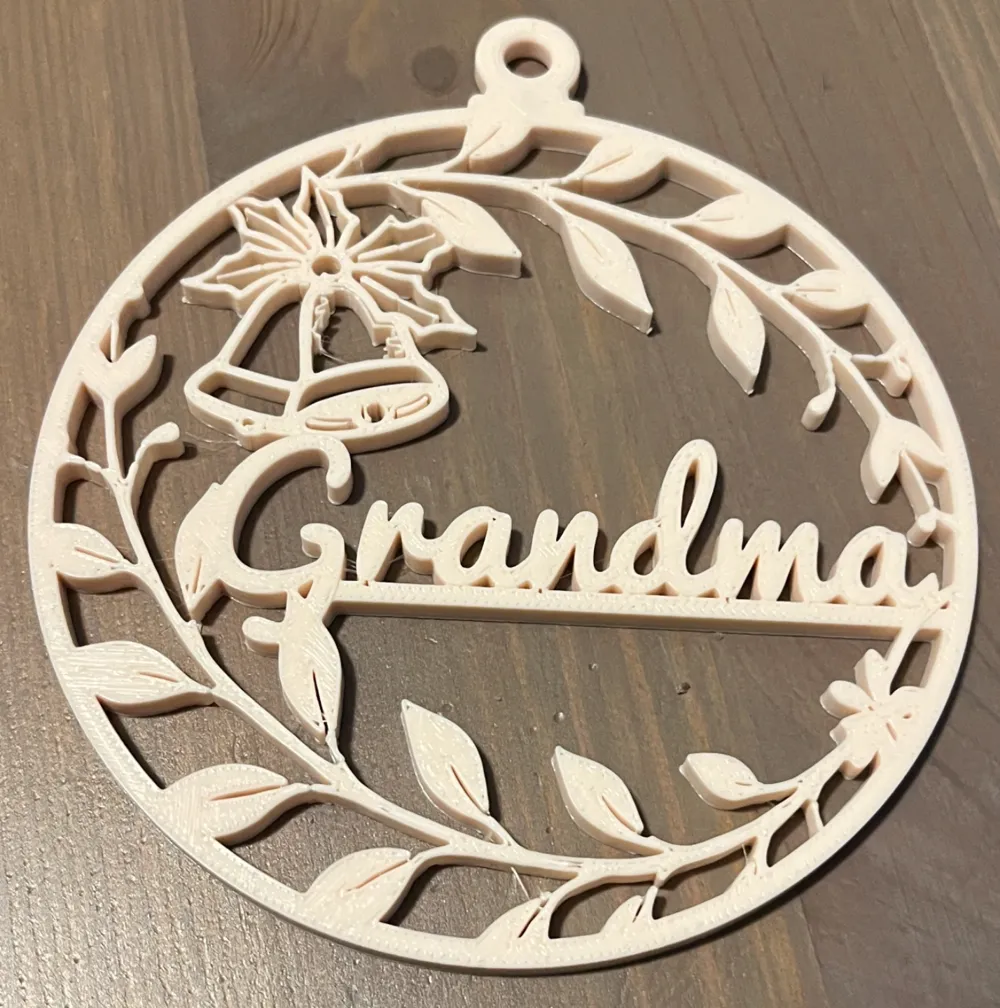 Grandma Christmas Ornament by HelliCa - MakerWorld