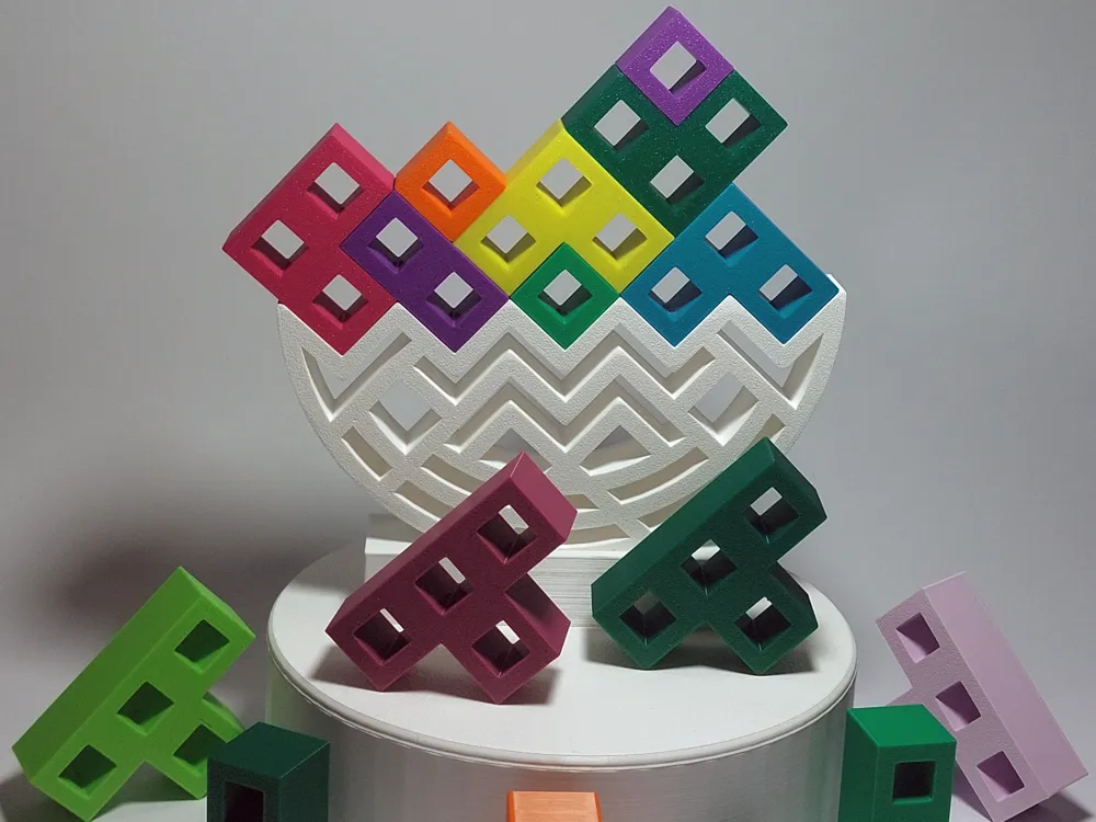 Balancing Blocks – Tetris Dexterity Game by 0p1um - MakerWorld