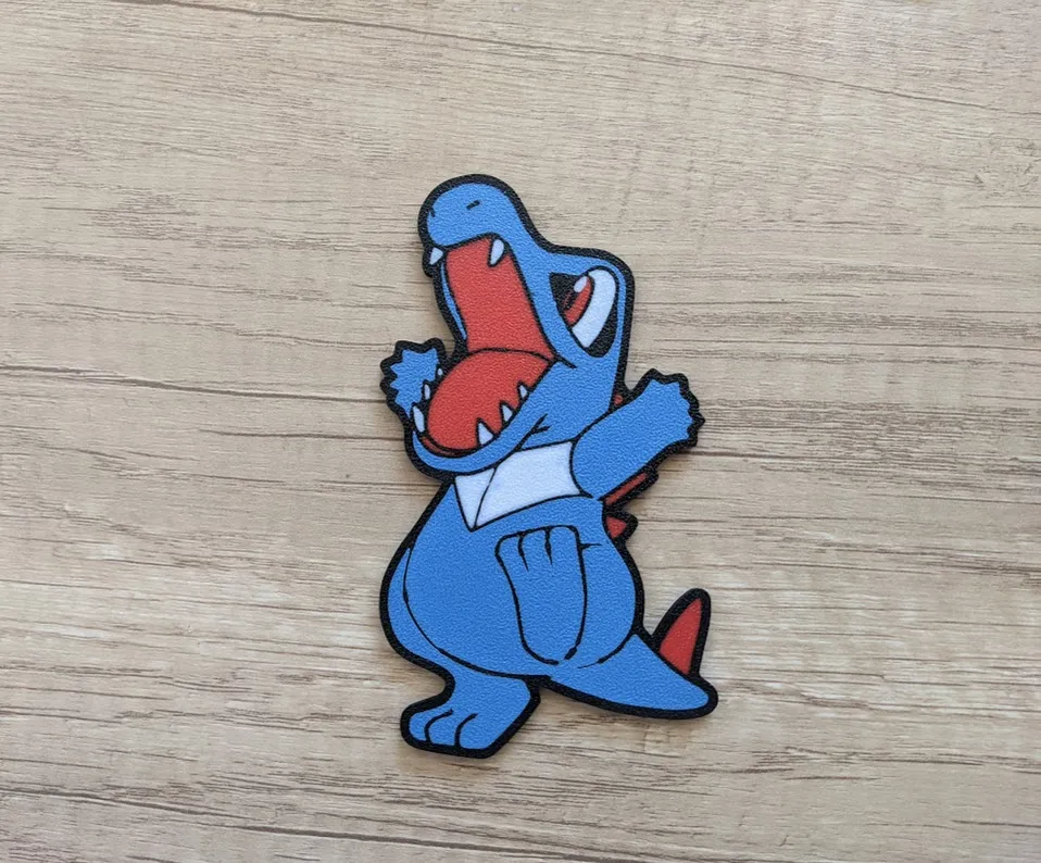 Totodile Wall Art By Sitsero Makerworld