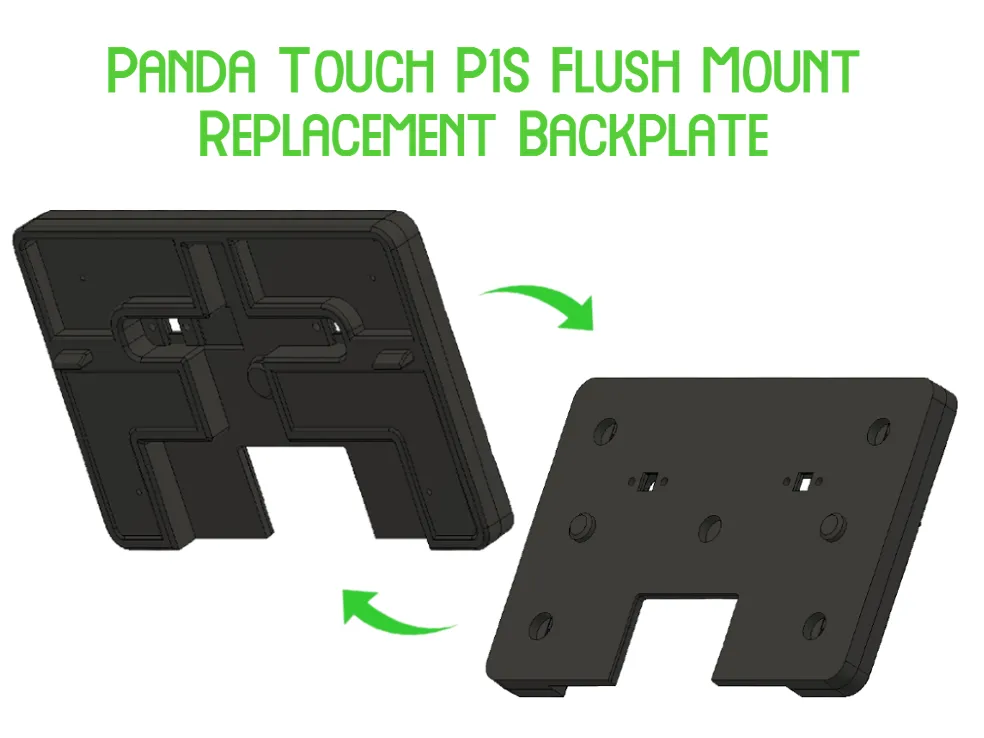 Panda Touch P1S Flush Mount Replacement Backplate by Andrew MakerWorld ...