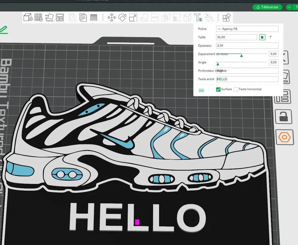 Light Nike TN Shoes lamp with YOUR NAME LED 1AMS by guillaume76620 ...