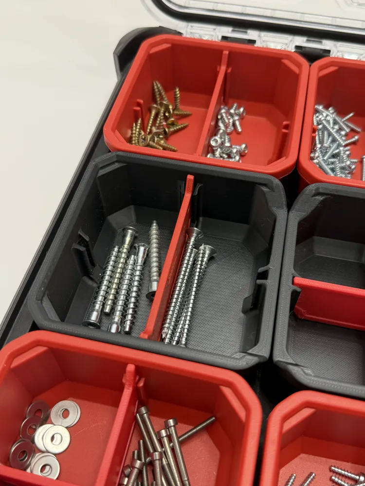 Box & Inserts for Milwaukee Packout Slim Organizer - Free 3D Print ...