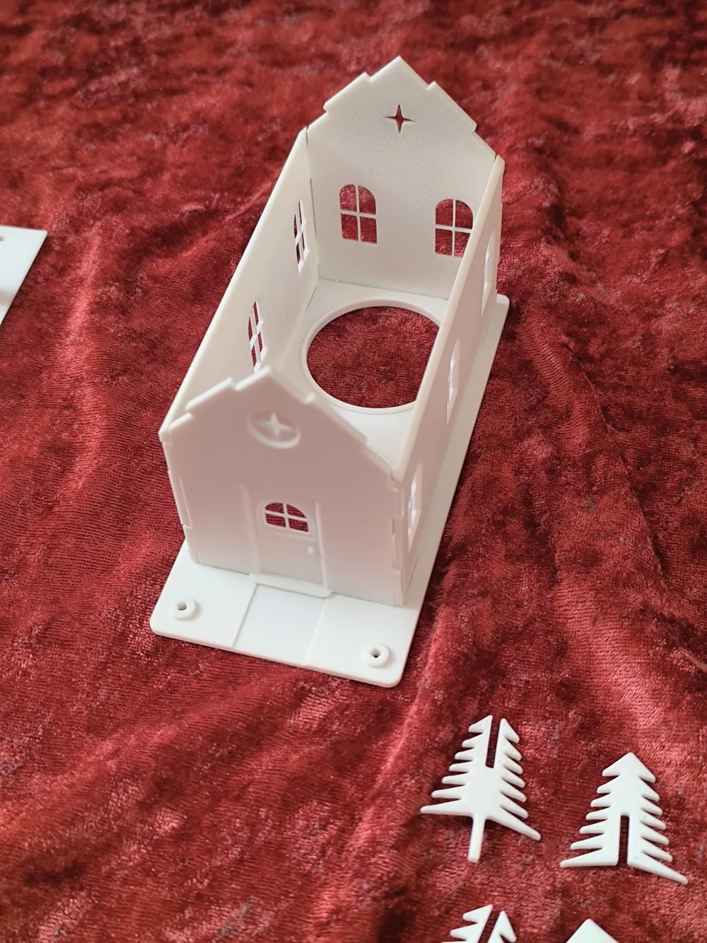 Christmas House Kit 100mm for Tea Light - Free 3D Print Model - MakerWorld