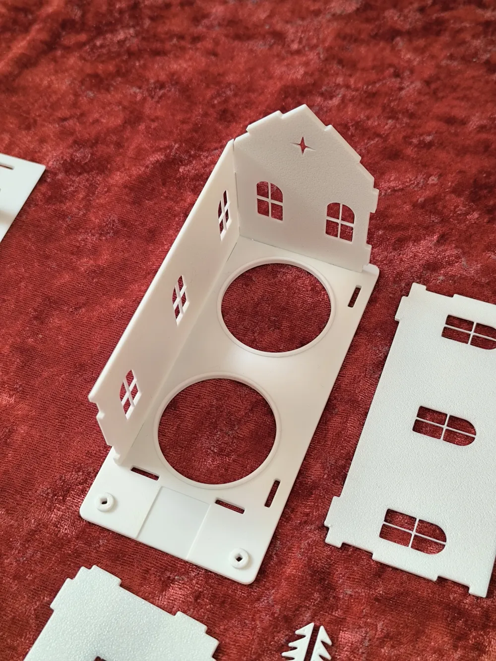 Christmas House Kit 100mm for Tea Light - Free 3D Print Model - MakerWorld