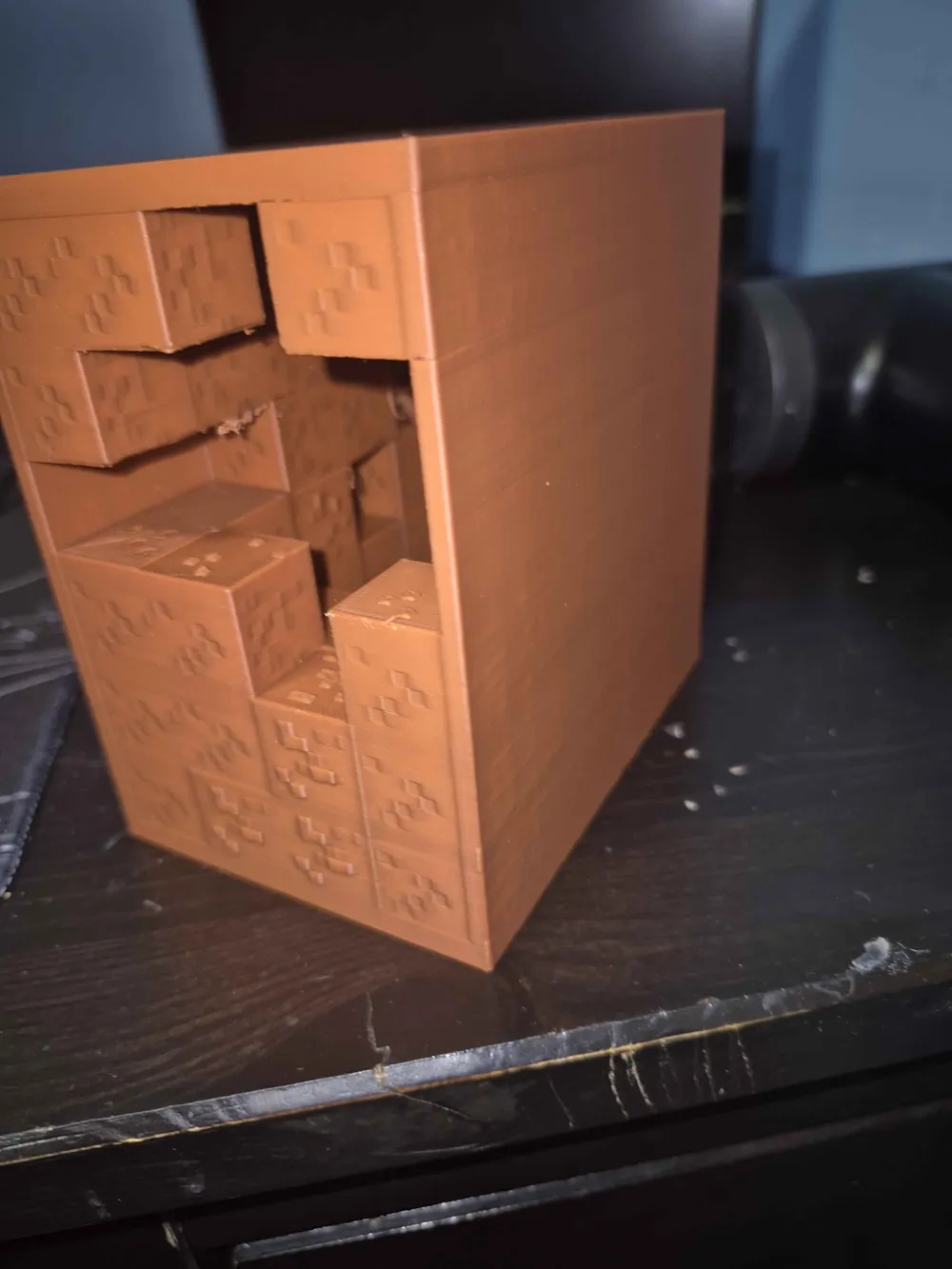 Old Minecraft Cave Book Nook -AMS - Free 3D Print Model - MakerWorld