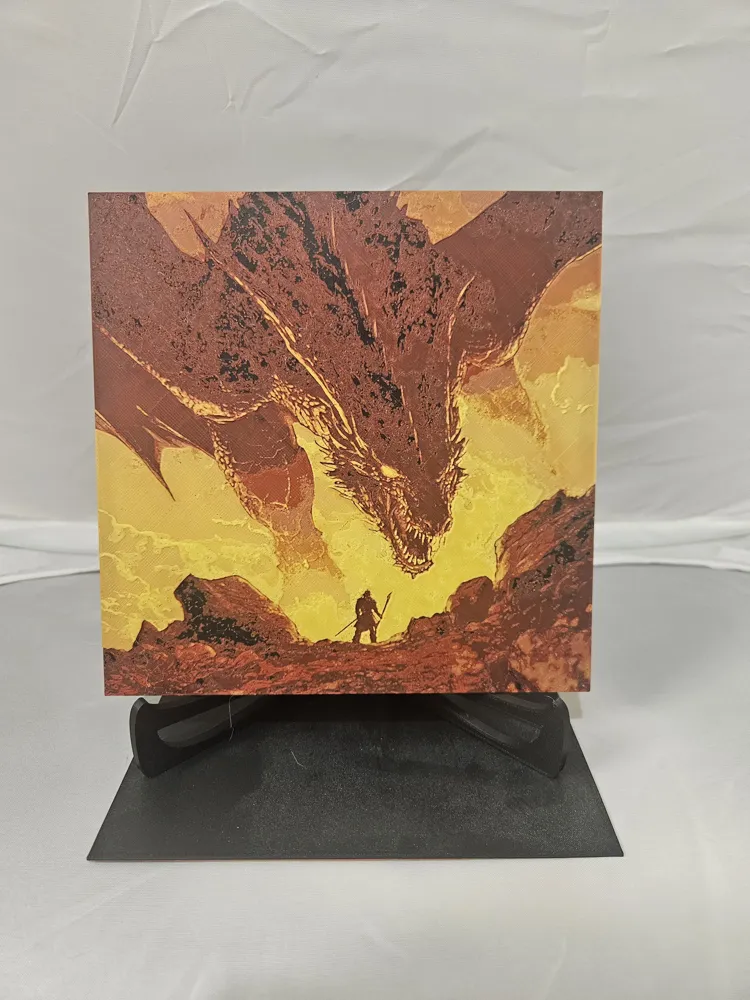 Dragons Fire Hueforge Poster by Menagerie of LayersMakerWorld: Download ...