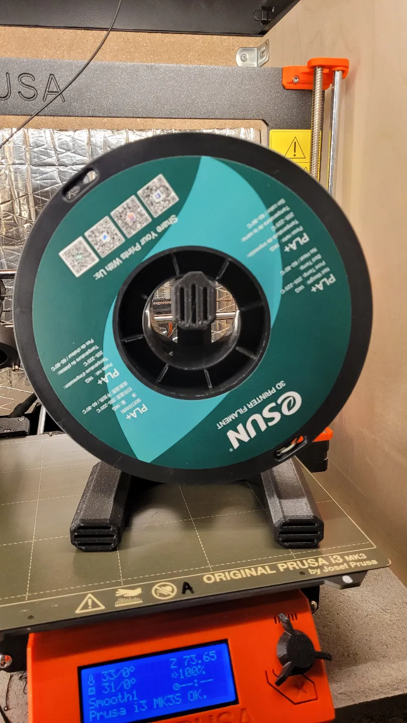 Spool holder. Rigid. Print in place. by teletrollet - MakerWorld