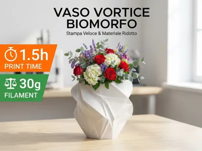 Vortex Vase - Modern Design - Free 3D Print Model - MakerWorld