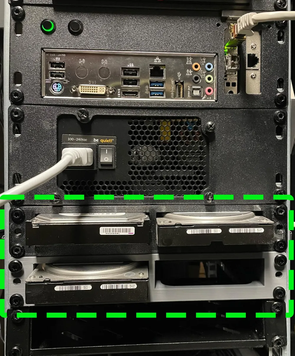 1U 10英寸机架式硬盘机箱 来自 RiHi36 MakerWorld：免费下载 3D 模型