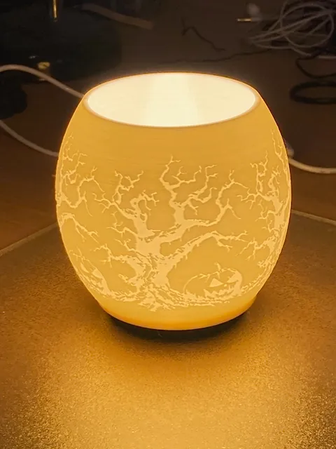 Pumpkin Tea and Puck Tree Lamp by gary.sinkowitz - MakerWorld