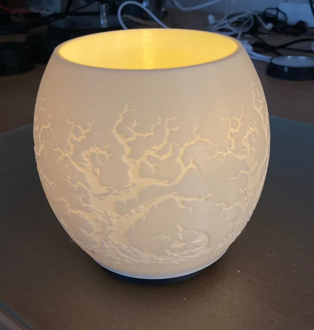 Pumpkin Tea and Puck Tree Lamp by gary.sinkowitz - MakerWorld
