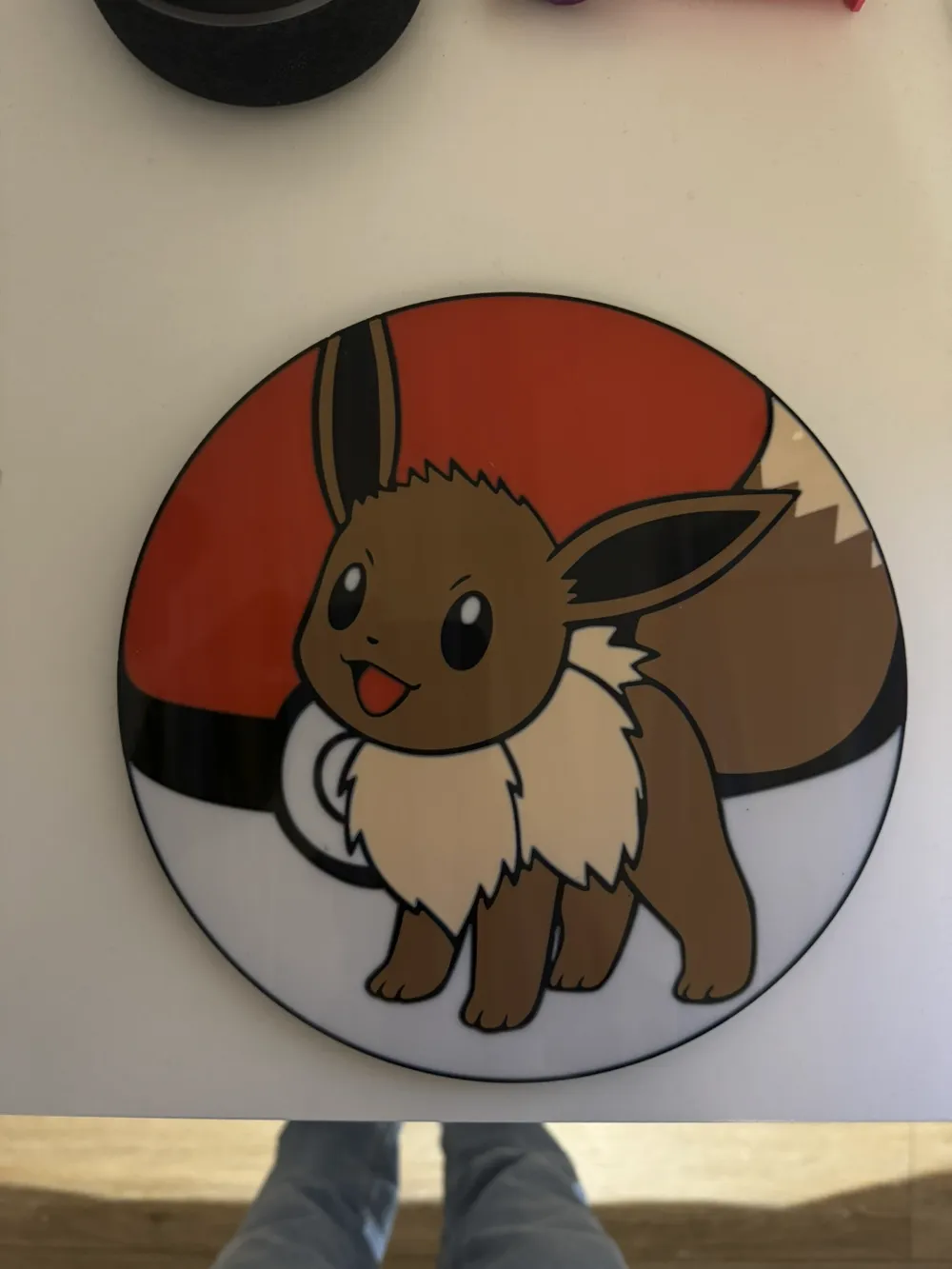 Light Eevee Evoli Pokemon Pokeball LED Box Boite lumiere lumineuse lamp ...