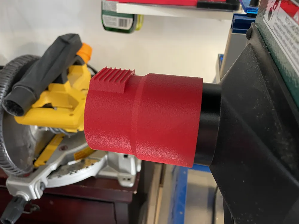 Ridgid Vacuum to Grizzly Benchtop Jointer Adapter - Free 3D Print Model ...