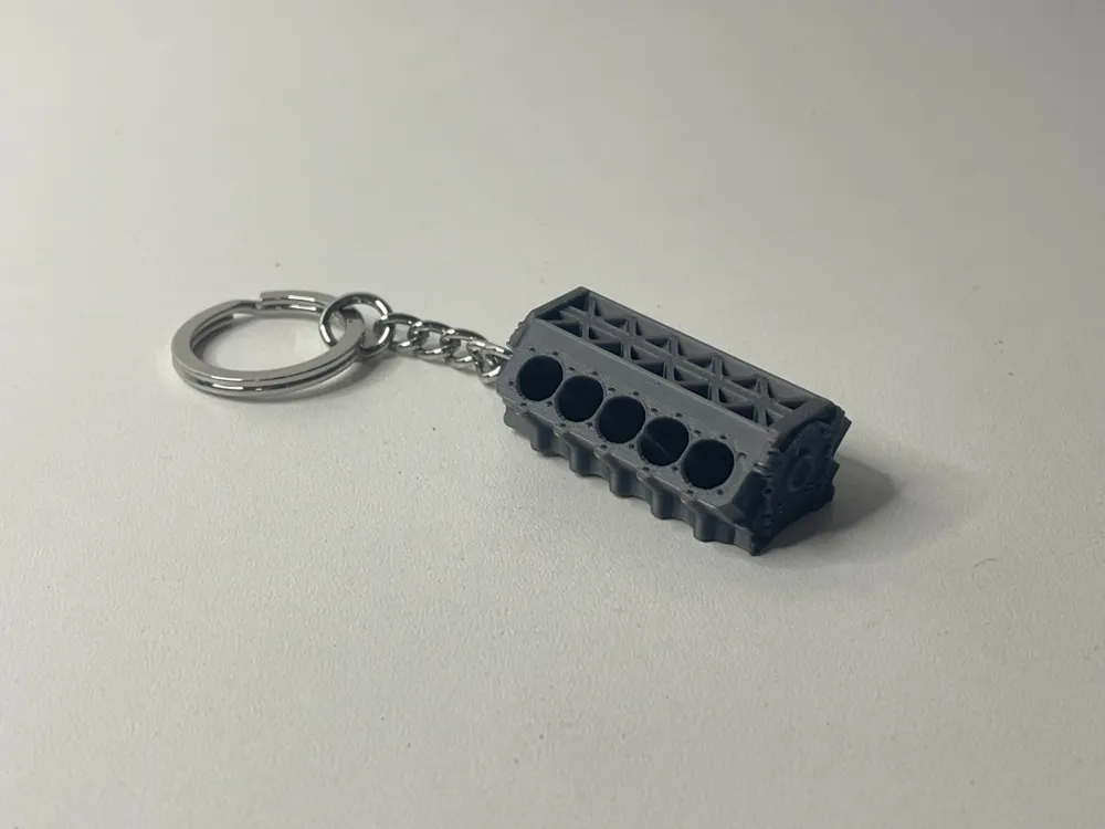 Engine block V12 keychain by Stenly_G MakerWorld: Download Free 3D Models