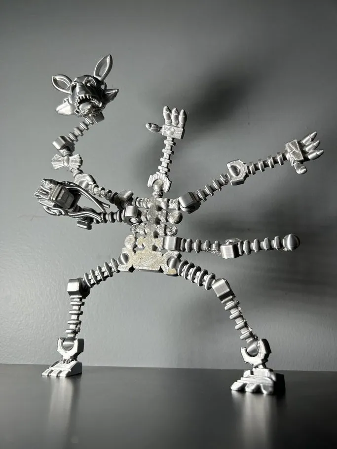 Poseable Articulated Mangle Five Nights Freddy’s 2 - Free 3D Print ...