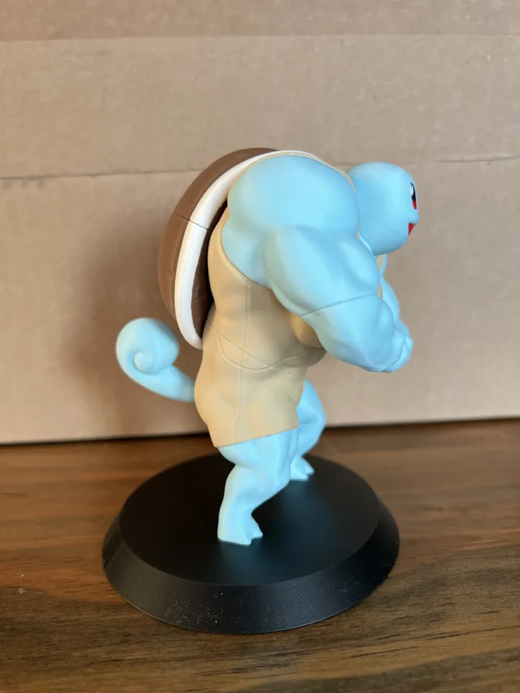 Ultra swole Squirtle Remixed by Fix002MakerWorld: Download Free 3D Models