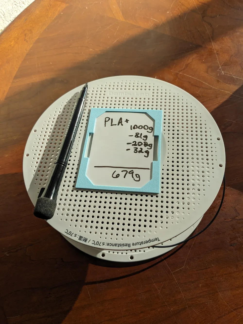 Snap on spool dry erase card mount by OxSox - MakerWorld