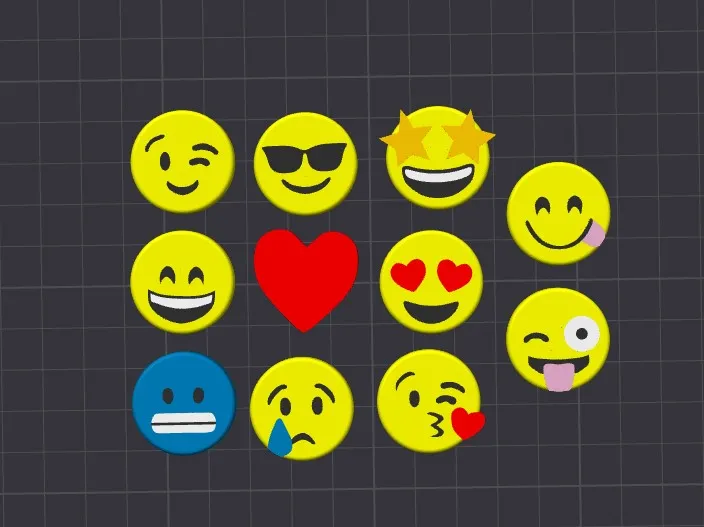 Emoji fridge magnets / Emoji magnets by 3Dfilamentforge - MakerWorld