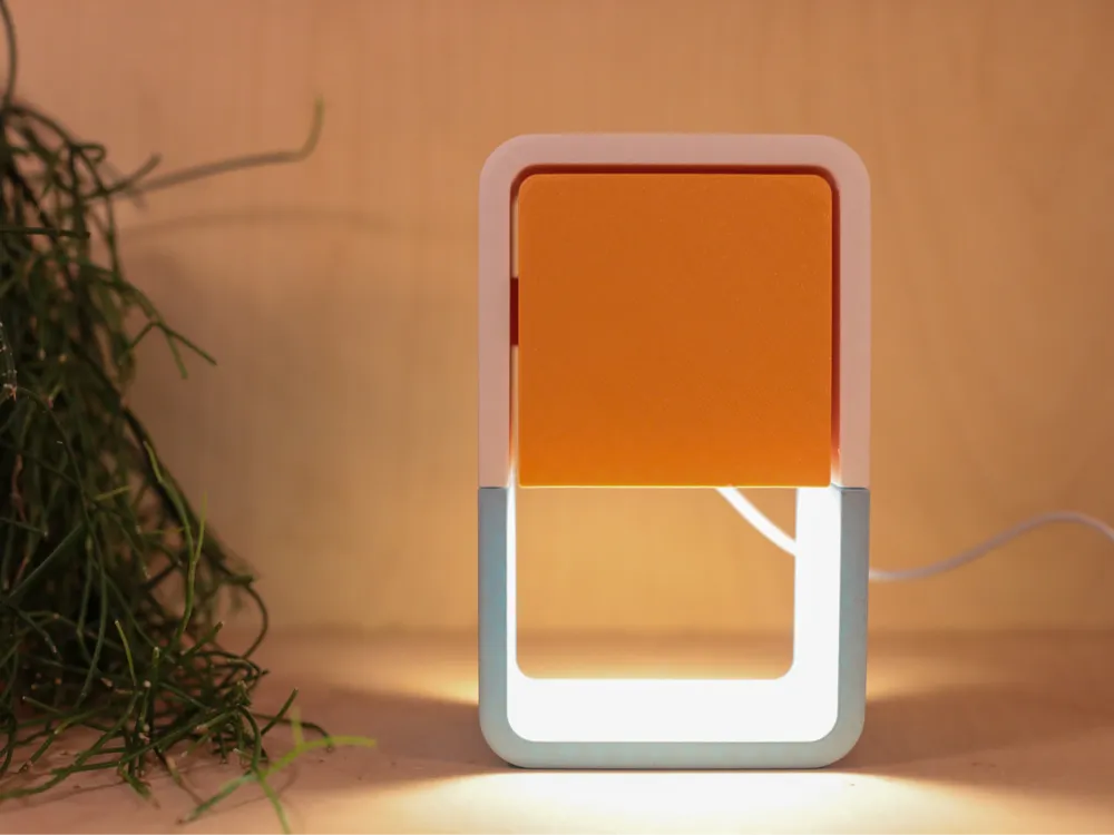 Minimalist cubic lamp - Free 3D Print Model - MakerWorld