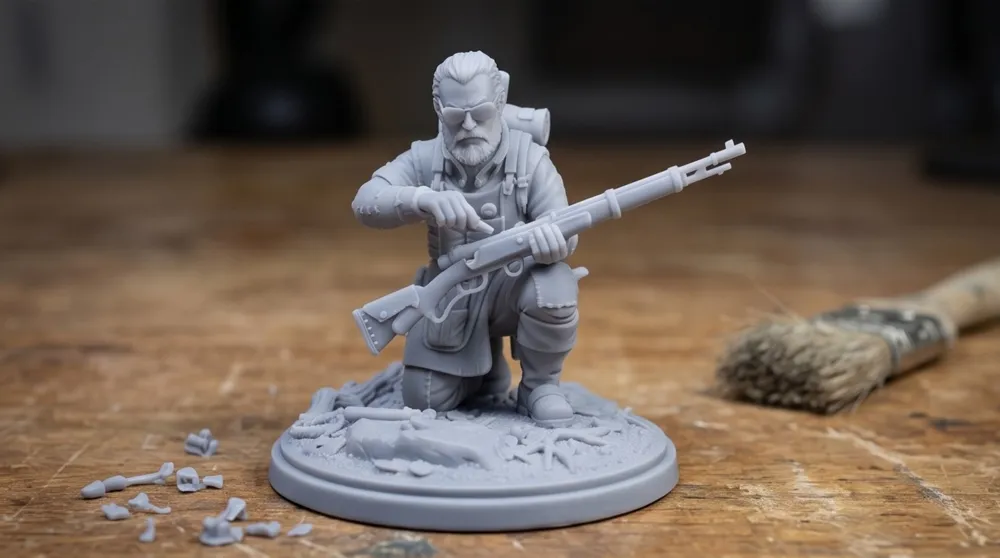 Veteran Rifleman Human Gunslinger Mercenary RPG - Free 3D Print Model ...