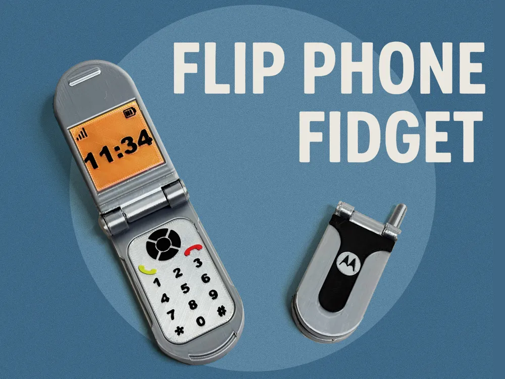 Flip Phone Fidget by wontonnn MakerWorld: Download Free 3D Models