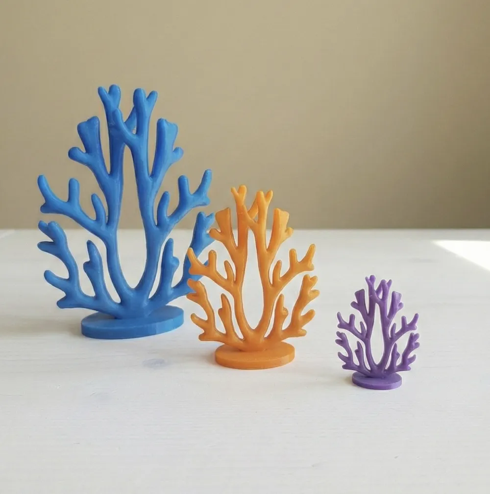 Minimalist Coral Sculpture - Free 3D Print Model - MakerWorld