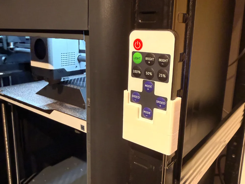 Magnetic holder for LED strip remote control - Free 3D Print Model ...