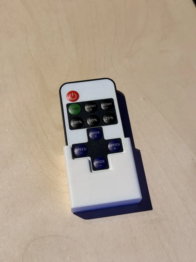 Magnetic holder for LED strip remote control - Free 3D Print Model ...