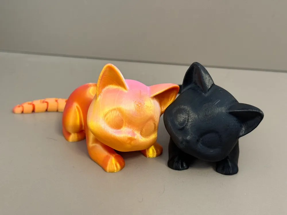 Adorable Movable Kitten Desktop Pet Toy by 秘制鱼豆腐 MakerWorld: Download ...