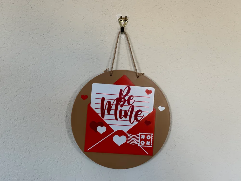 Valentines Day Be Mine Sign - Free 3D Print Model - MakerWorld