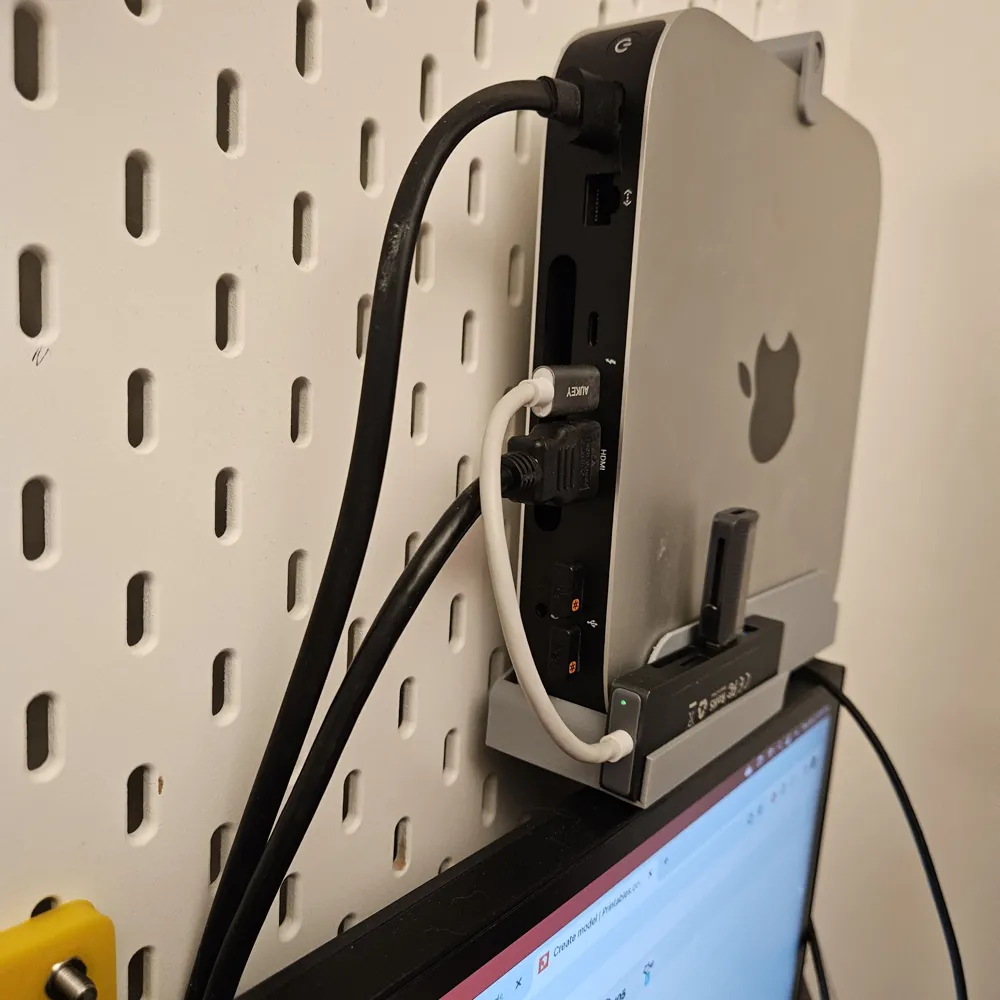 Skadis Mac Mini Holder by Catherine Doucet - MakerWorld