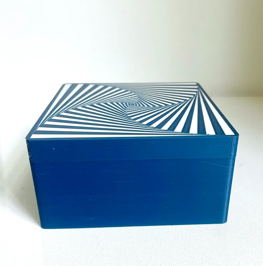 Optical Illusion Square Vortex Gift Box by KNDesigns3D - MakerWorld