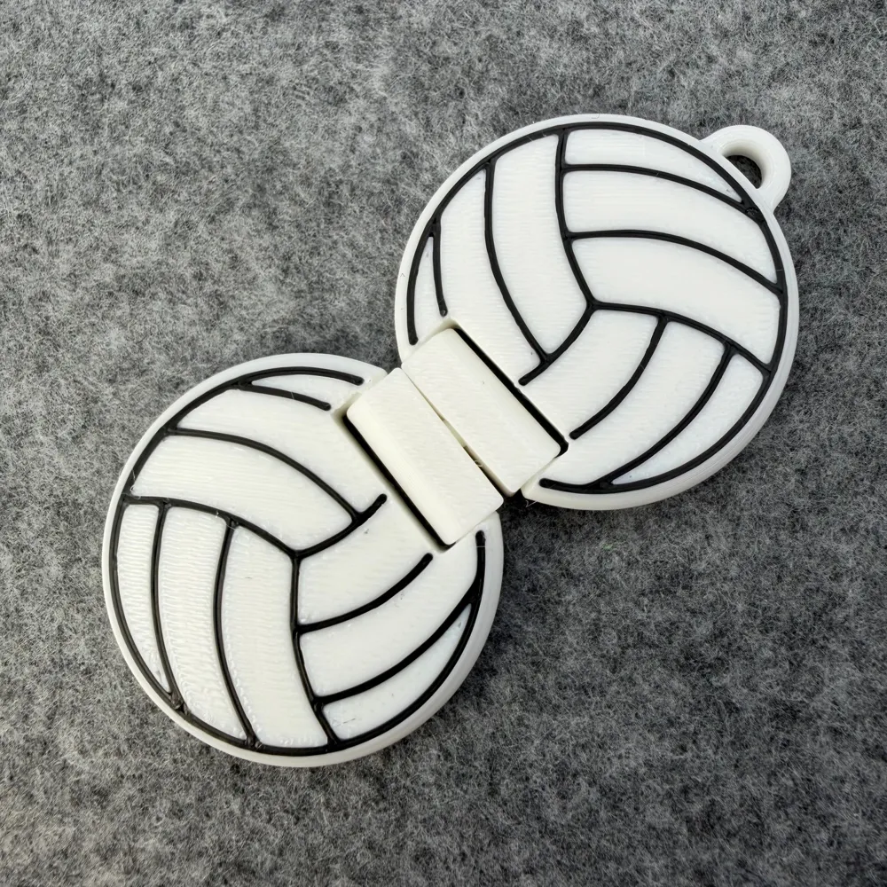 Volleyball Slider + Flip Fidget (Print in Place) - Free 3D Print Model ...