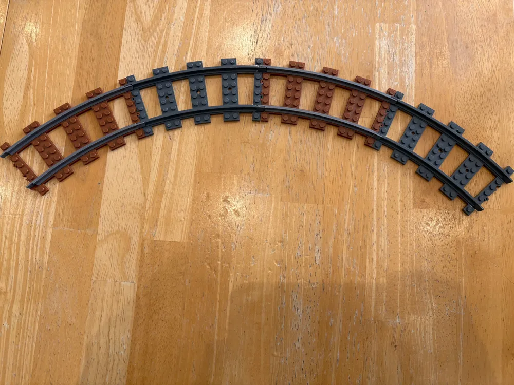 Brick Compatible Curve Track - R40 - Multi Colour by Fun&Functional ...