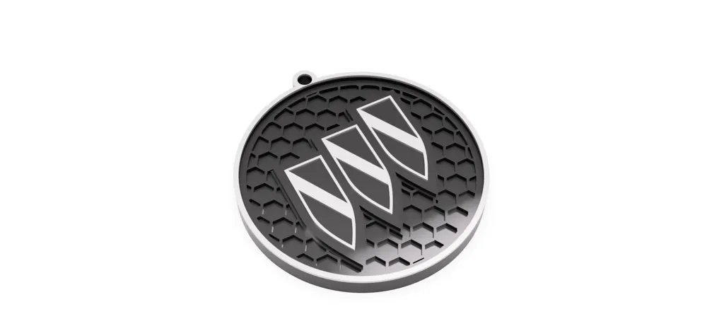 Buick logo keychain - Free 3D Print Model - MakerWorld