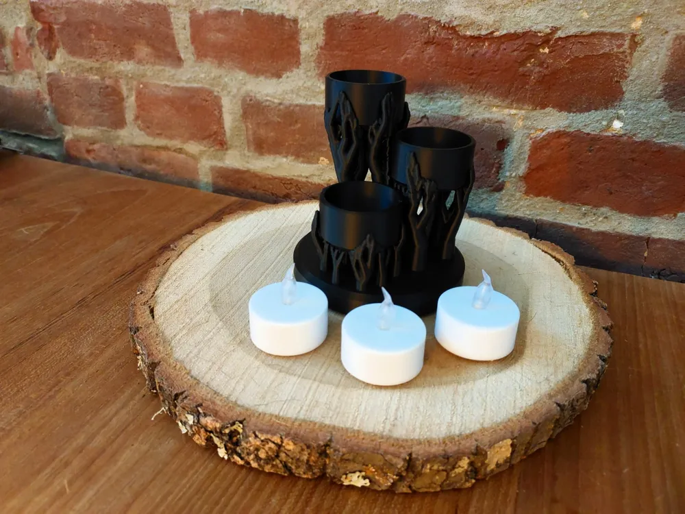 Tree Support LED 'Candelabra' Candleholder by DJL 3Designs - MakerWorld