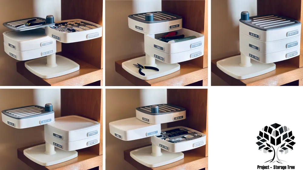 Modular Storage Tree by Jorge Rui MakerWorld: Download Free 3D Models