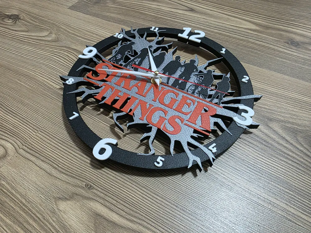 Reloj de Pared Stranger Things - Modelo de impresión 3D gratuito ...