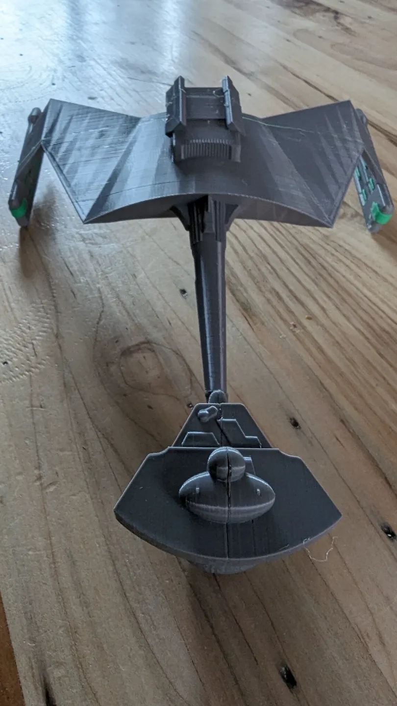 Klingon D7 Battle Cruiser 1:1000 scale by coppertop_01 - MakerWorld