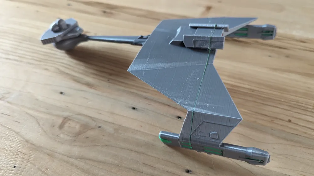 Klingon D7 Battle Cruiser 1:1000 scale by coppertop_01 - MakerWorld