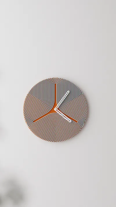 Wall clock. Two Tone Minimalist Satisfying Clock by Abstractia Design ...