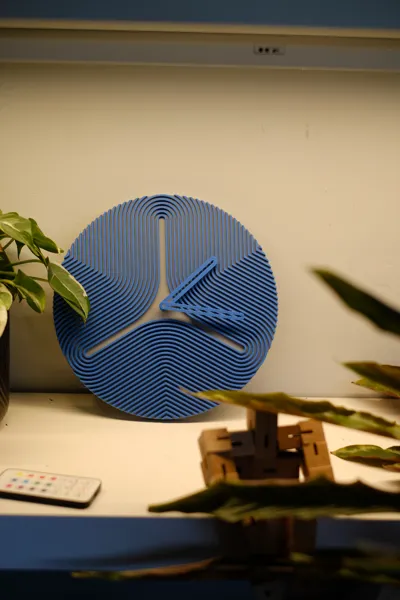 Wall clock. Two Tone Minimalist Satisfying Clock by Abstractia Design ...