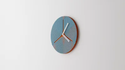 Wall clock. Two Tone Minimalist Satisfying Clock by Abstractia Design ...