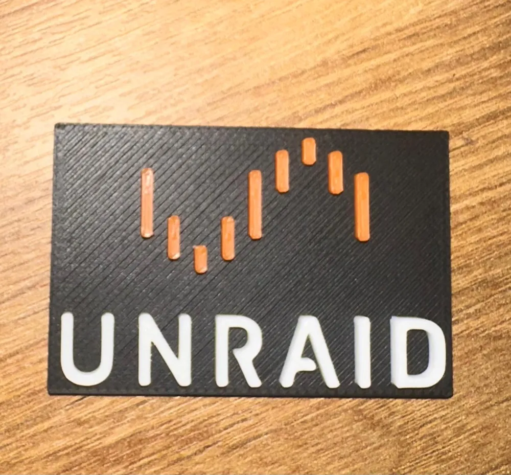 Unraid Logo Badage - Free 3D Print Model - MakerWorld