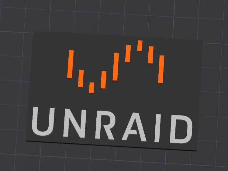 Unraid Logo Badage - Free 3D Print Model - MakerWorld