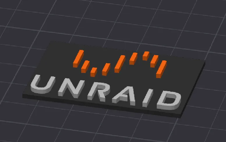 Unraid Logo Badage - Free 3D Print Model - MakerWorld
