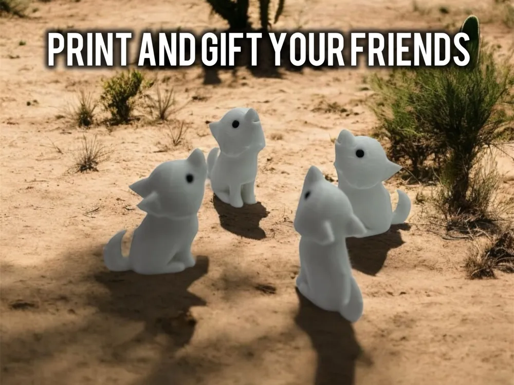 Back from Extinction: Mini Dire Wolf by Print in place - MakerWorld