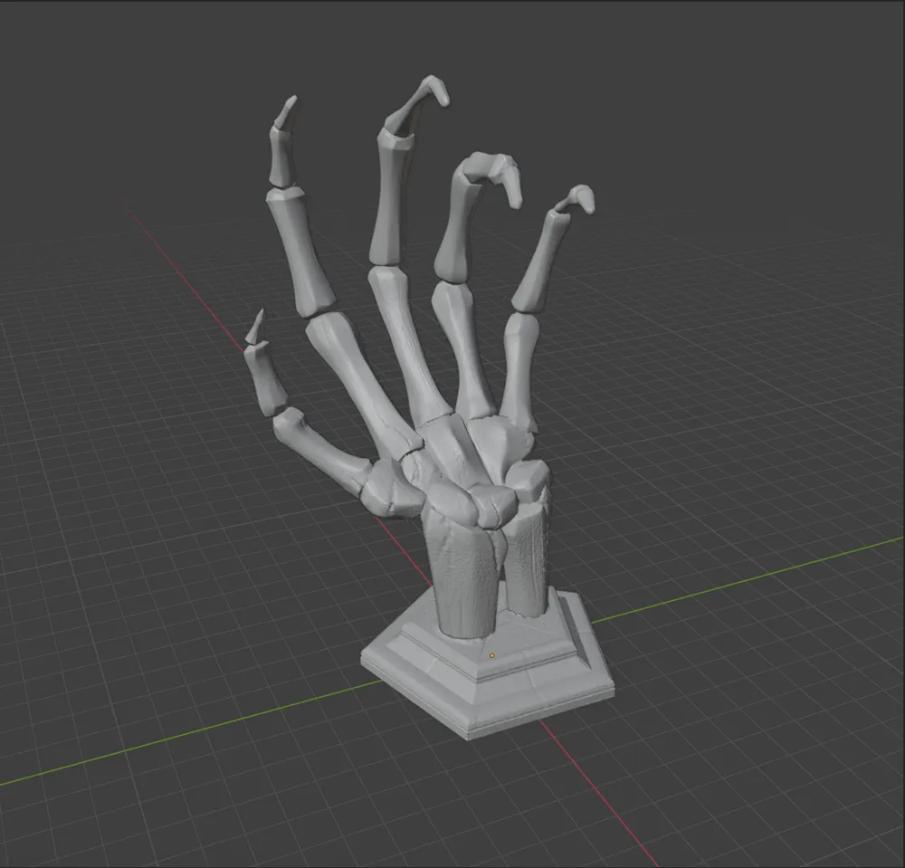Skeleton Hand Statue - Free 3D Print Model - MakerWorld