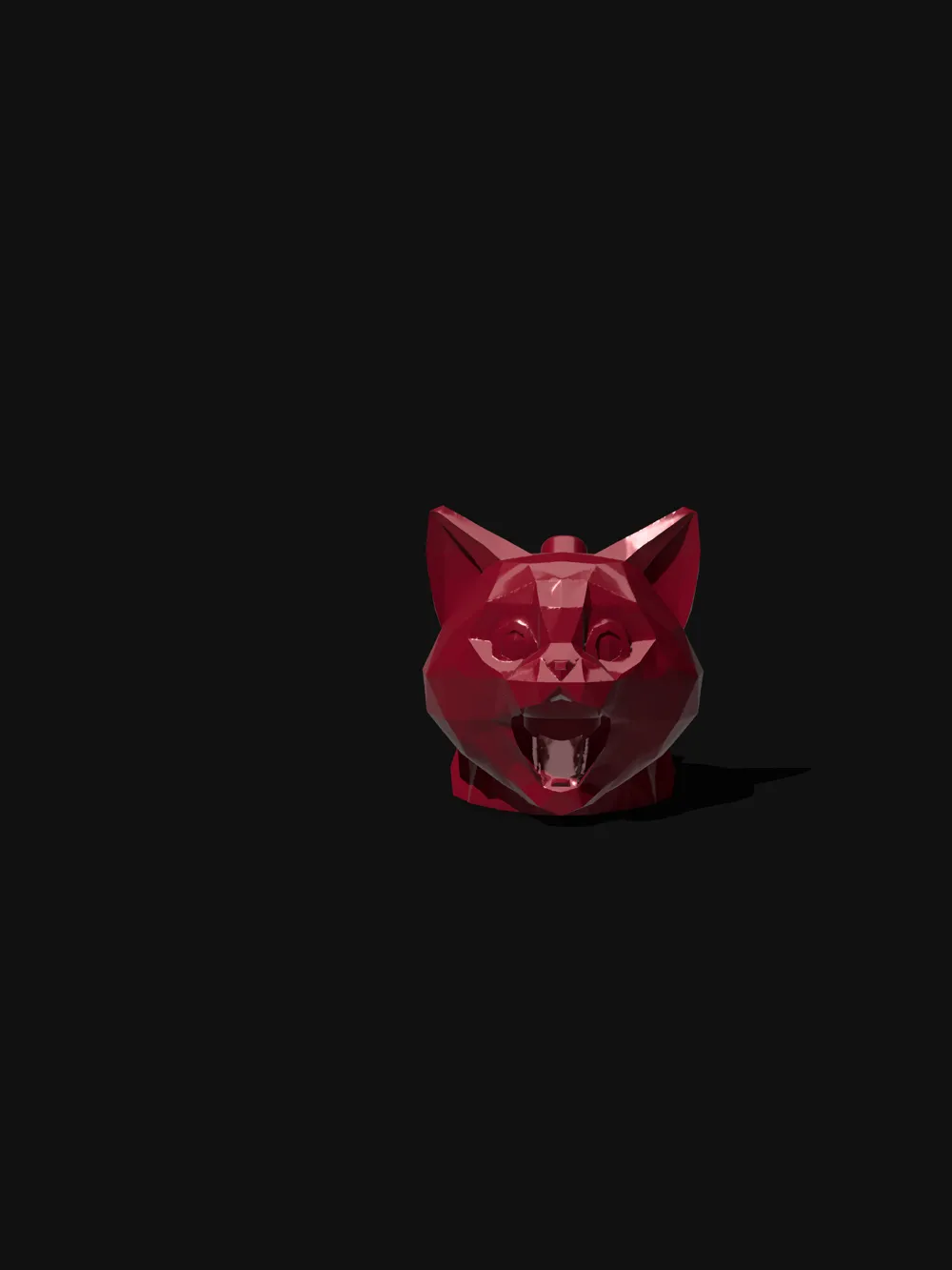 Low Poly Cat Scream Whistle (Death Whistle) - Free 3D Print Model ...