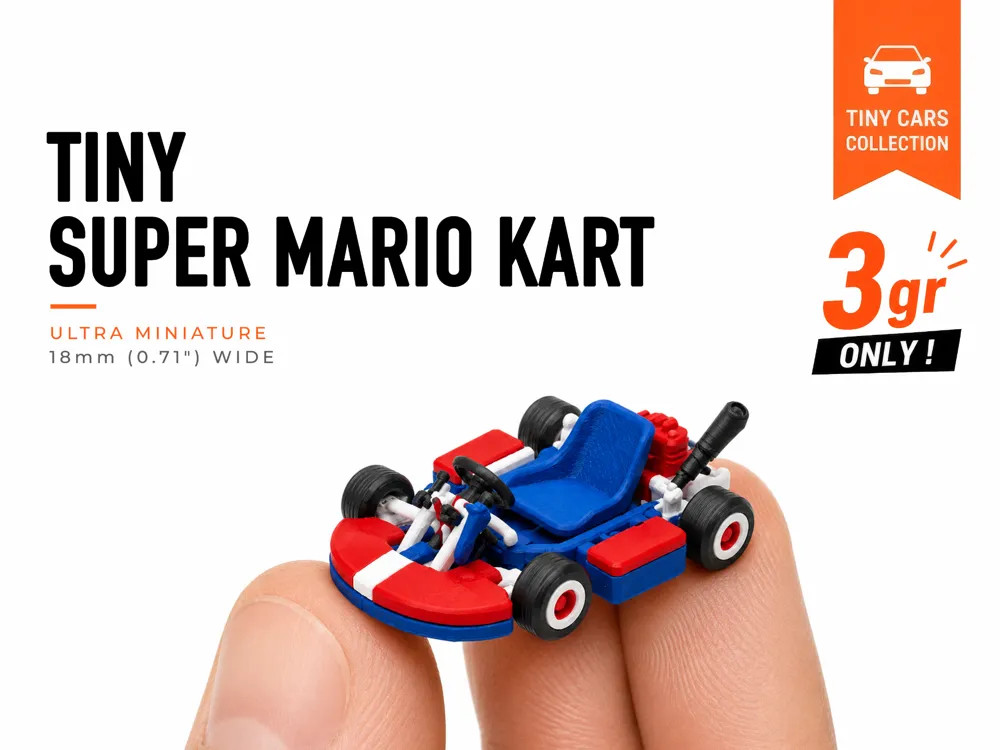 Miniatura Super Mario Kart - Serie Mini Coches - Modelo de impresión 3D ...